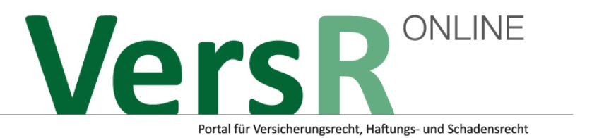 Versicherungsrecht: Neuer Online-Service VersR BLOG auf VersR ONLINE ...